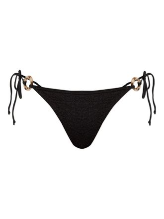 Bond-Eye Ring Tie Side Vista bikini bottom - Schwarz