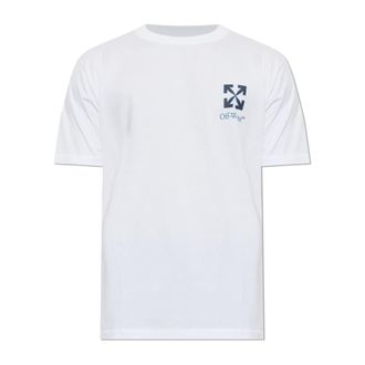Off-white Homme, Tops, Blanc, Taille: XS T-shirt avec logo imprim&eacute;