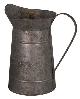 Antic Line Créations Mülleimer aus Zink