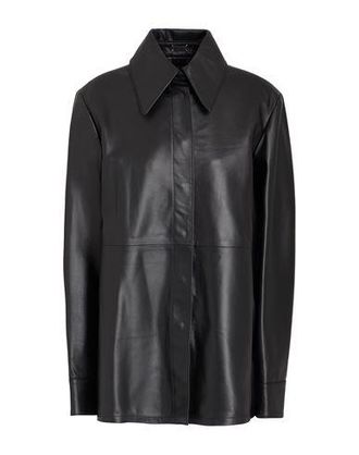 8 by YOOX LEATHER BELTED SHACKET