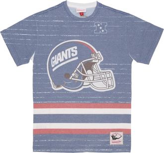 Mitchell & Ness NY Giants Logo Tee Celebration - - Tops - Herren - Mehrfarbig - S