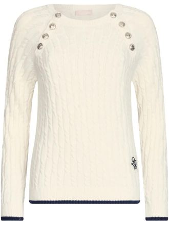 Liu Jo pull &agrave; logo - Blanc