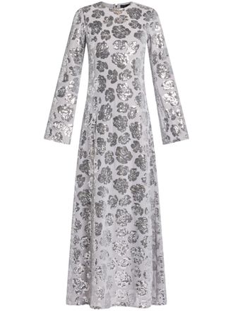 Rotate robe longue &agrave; sequins - Gris
