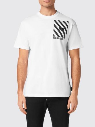 Philipp Plein T-shirt slim fit en coton avec logo contrastant