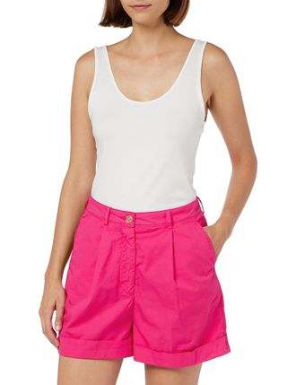 Tommy Hilfiger Damen Shorts Cotton Kurz, Rosa (Bright Cerise Pink), 38