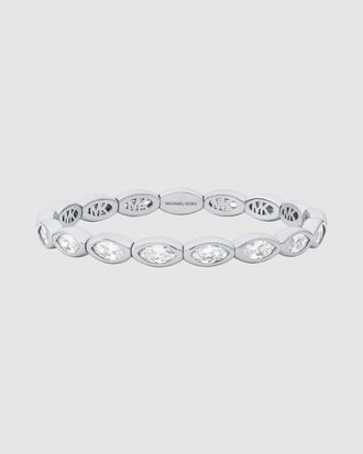 Michael Kors Marquise Stretch-Tennisarmband in Silber