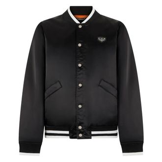 Philipp Plein Homme, Vestes, Noir, Taille: L Bomber Vestes