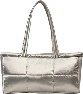 Generic Sac &agrave; main rembourr&eacute; en coton pour femme - Grande capacit&eacute; - Sac &agrave; bandouli&egrave;re avec poign&eacute;e sur le dessus - Pour voyage, shopping, usage quotidien, Ar