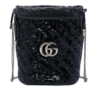 Gucci Pre-owned Quilted Sequin Bucket Bag - - Pre-owned - Damen - Schwarzk - ONE SIZE