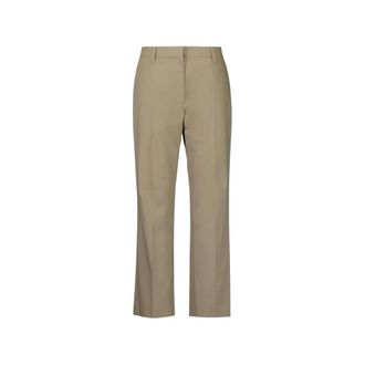 Brunello Cucinelli Hoch taillierte Anzughose - - Trousers - Damen - Beige - M
