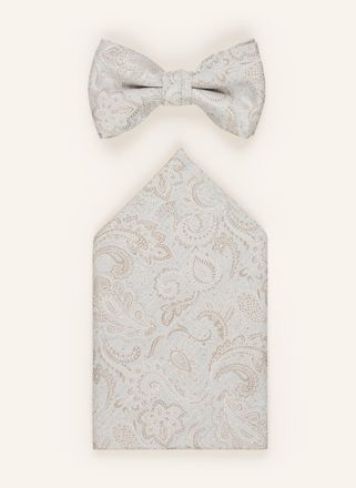 Wilvorst Wilvorst Set: Fliege Und Einstecktuch beige