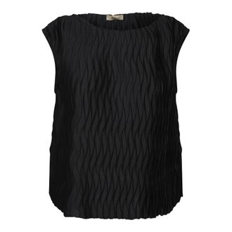 Herno Tanktop mit Knittereffekt - - Blouses & Shirts - Damen - Schwarzk - XS