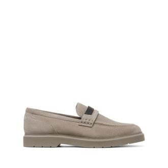 Brunello Cucinelli Beige Kristallverzierte Flache Schuhe - - Shoes - Damen - Beige - 40 EU
