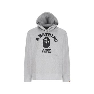 A Bathing Ape A Bathing Ape, Homme, Sweatshirts et sweats &agrave; capuche, Gris, Taille: L Sweat &agrave; capuche College
