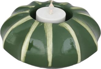 Goldbach Teelichthalter Kaktus aus Keramik grün 13cm Tischdeko Kerzenhalter Natur