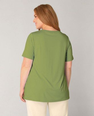 Base Level Curvy T-Shirt Alba mit V-Ausschnitt