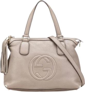 Gucci Pre-owned Soho Working Satchel - - Pre-owned - Damen - Beige - ONE SIZE