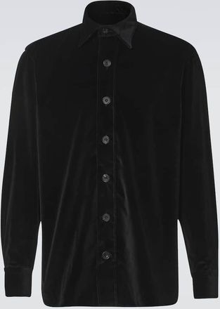 Rubinacci Hemdjacke aus Baumwollsamt