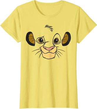 Disney Lion King Simba Face Halloween Graphic T-Shirt T-Shirt