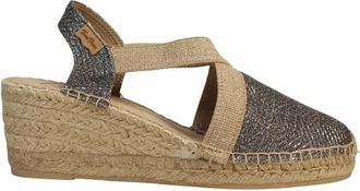 Toni Pons Triton | Plom Lead Glitter Textile | Womens Wedge Espadrille Shoes