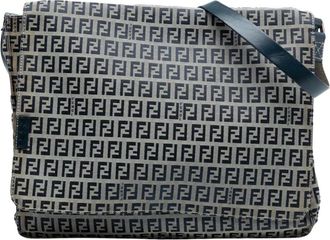 Fendi Sac bandouli&egrave;re en toile Pre-owned - Femme - Pre-owned - Gris - Taille: ONE Size