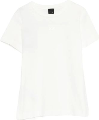 Pinko crew-neck T-shirt - Wei&szlig;