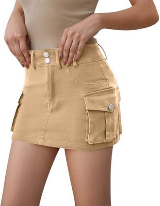 Generic Jupe Sexy Femme, Jupe Femme Mi Longue Plissée Droite Courte Décontracté pour Idéale Au Quotidien pour LéTé Et LAutomne À Porter avec des Hauts AjustéS