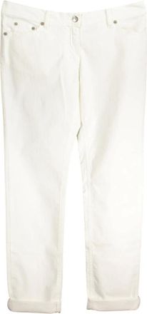 Fred Perry Femme, Jeans, Blanc, Taille: 42 FR Pantalon Droit