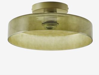 Sklum Jaxal Glas-Deckenleuchte Kaktus Gr&uuml;n &Oslash;35 cm