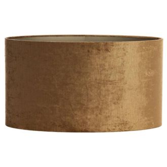 Light & Living Lampenschirm - Gemstone - bronze - textil - E27 - Light&living