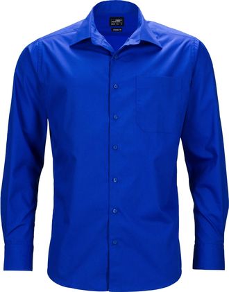 James & Nicholson Herren Mens Business Shirt Longsleeve Businesshemd, Blau (Royal), XXXX-Large