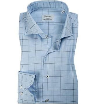 Stenströms Herren Hemd blau kariert