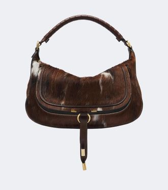 Chlo&eacute; Chlo&eacute; Sac port&eacute; &eacute;paule Marcie Medium en cuir fa&ccedil;on poulain