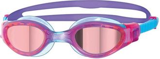 Zoggs Unisex Jugend Phantom Elite Schwimmbrille, Schwimmbrille, Pink/Violett/Spiegel, 6-14 Jahre