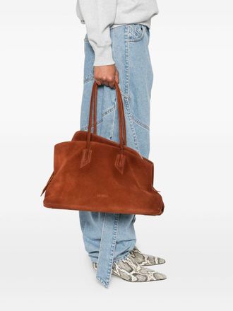 The Attico Womens Tote La Passeggiata Medium Brown Handbags Hand Bags