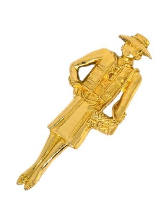 Chanel broche Mademoiselle (années 1990-2000) - Or
