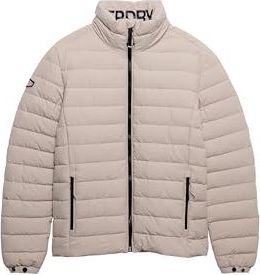 Superdry Fuji Print Padded Jacket Anorak, Ch&acirc;teau Grey, S pour Homme, Gris Ch&acirc;teau, Small