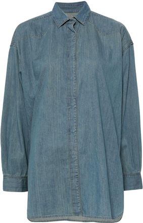 Tu Es Mon TR&Eacute;SOR The Turquoise Oversized-Jeanshemd - Blau
