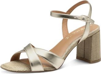 Tamaris Sandales à talons pour femme 1-28320-44 - Doré clair - 39 EU, Or clair., 39 EU