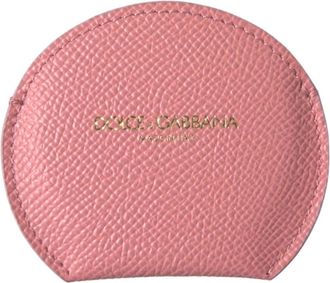 Dolce & Gabbana Rosa Leder Spiegelhalter - - Bags - Damen - Rosa - ONE SIZE