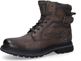 Dockers by Gerli Herren Klassische Stiefeletten, Männer Stiefeletten,Wechselfußbett,warm gefüttert,uebergangsstiefel,dunkelgrau,46 EU