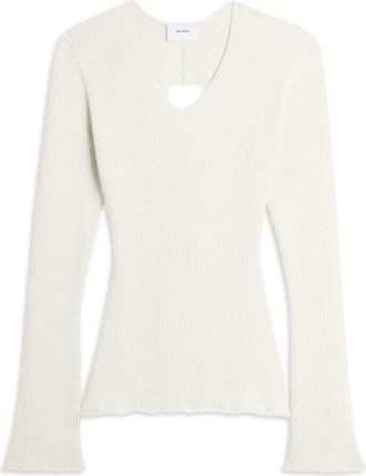 Axel Arigato Femme, Pulls, Beige, Taille: 40 FR Tube Rib-Knit Wrap Top
