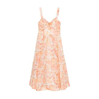 Zimmermann Rebellion Drape Midi Dress - - Dresses - Damen - Mehrfarbig - S