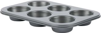 axentia Muffinform 2er Set klein für 6 Muffins, Muffin Backblech 29 x 18 cm, antihaftbeschichtet aus Carbonstahl, Cupcake Formen, Muffinblech