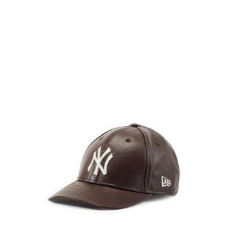 New Era Casquette logo en cuir