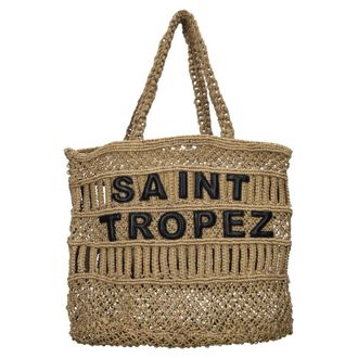 De Siena shoes Femme, Sacs, Beige, Taille: ONE Size Saint Tropez Jute Tote
