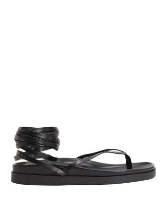 8 by YOOX LACE-UP FLAT TOE-POST SANDALS