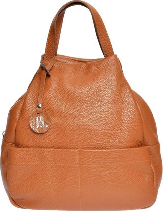 Anna Luchini Braun Rindsledertasche