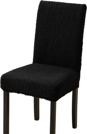 Generic Stuhlbezug Aus Dickem Teddy-Velours - Weicher Und Warmer Armless Chair Für Herbst Und Winter - Hülle Für Esszimmerstuhl Und Küchenstuhl(7,4pc)