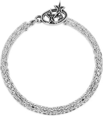 TwoJeys unisex, Accessoires, Gris, Taille: S Icon Double Chain Bracelet